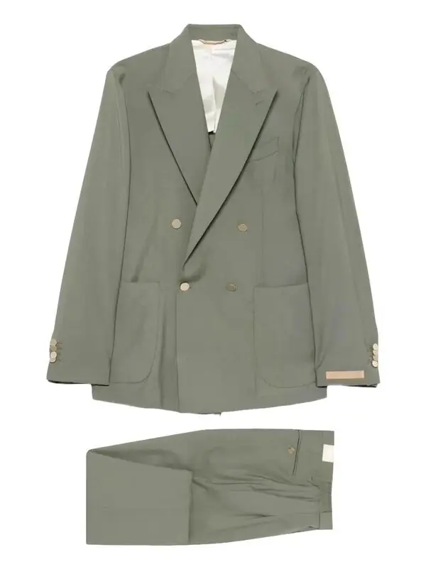 BRIGLIA 1949 Double-breasted Blazer - Green