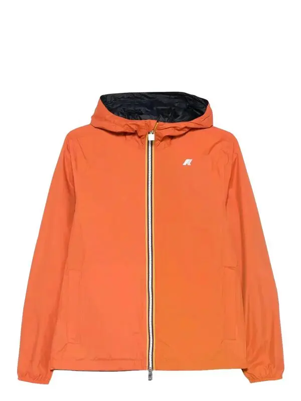 K-WAY Hooded Zip Jacket - Orange