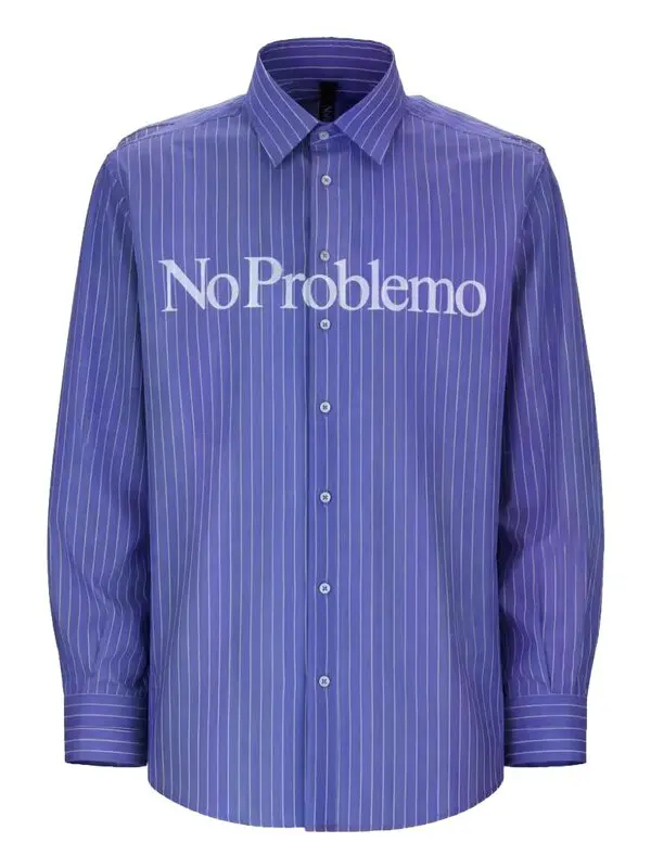 NO PROBLEMO Striped Shirt - Purple