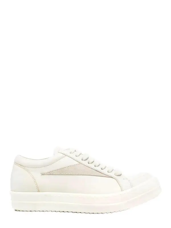 Rick Owens Leather Sneakers - Neutrals