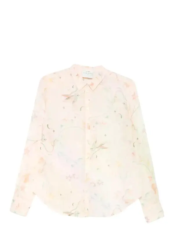 FORTE_FORTE Floral-print Shirt - Pink