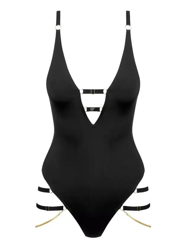 MAISON CLOSE V-neck Strap Body - Black
