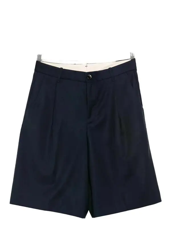 NINE:INTHE:MORNING Odell Pleated Shorts - Blue