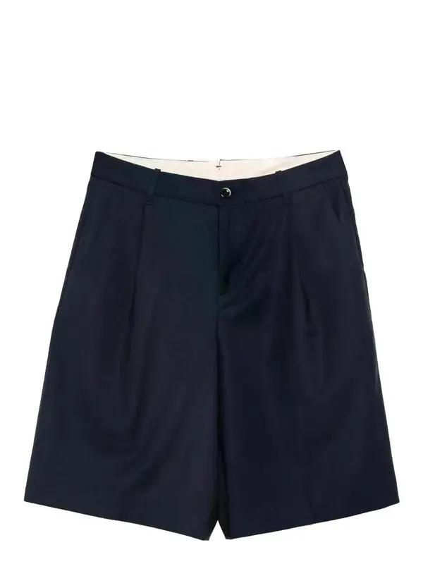 NINE:INTHE:MORNING Odell Pleated Shorts - Blue