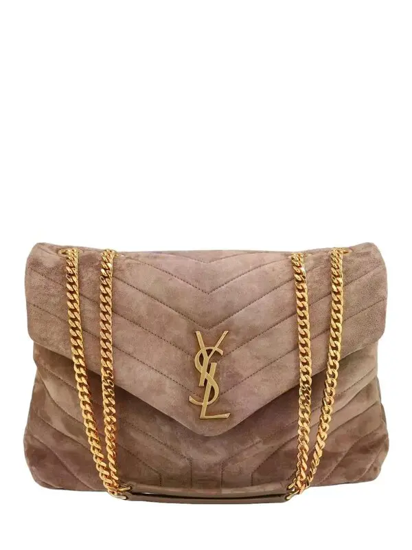 Saint Laurent Loulou Shoulder Bag - Neutrals