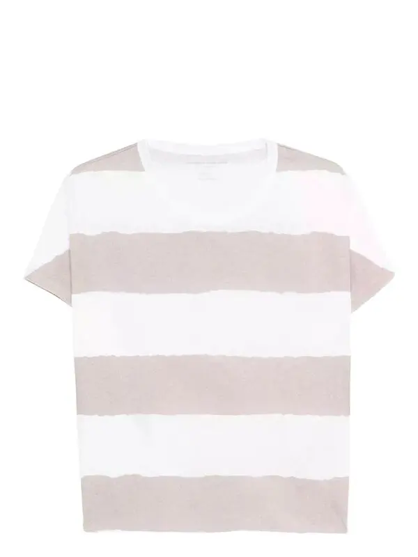Majestic Filatures Striped T-shirt - White
