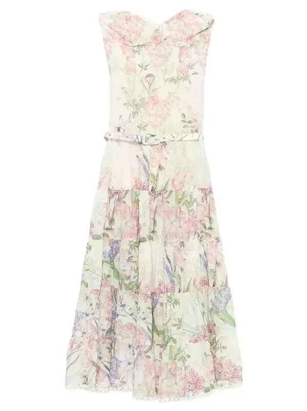 Charo Ruiz Ibiza Danny Floral-print Maxi Dress - Neutrals