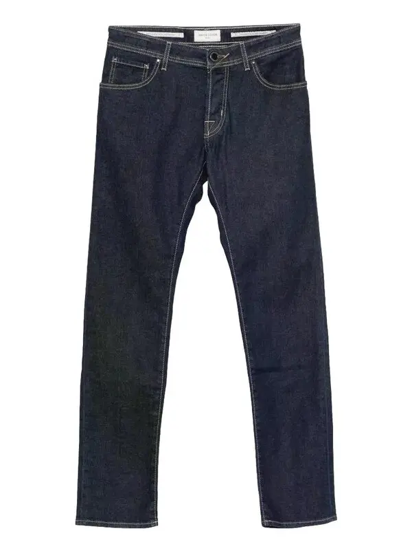 Jacob Cohen Nick Stitching Five-pocket Jeans - Blue