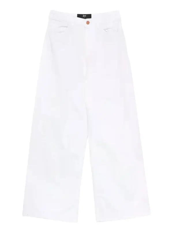 3x1 Hellen Wide Leg Jeans - White