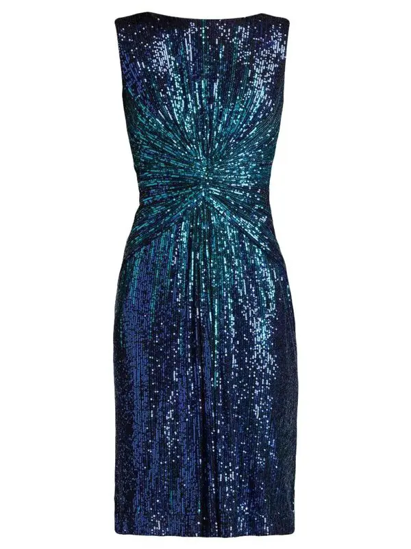 Tadashi Shoji Solene Sequin-embellished Dress - Blue