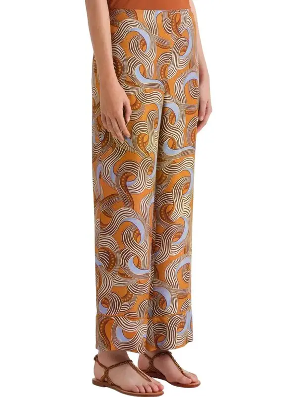 Malìparmi Printed Trousers - Orange
