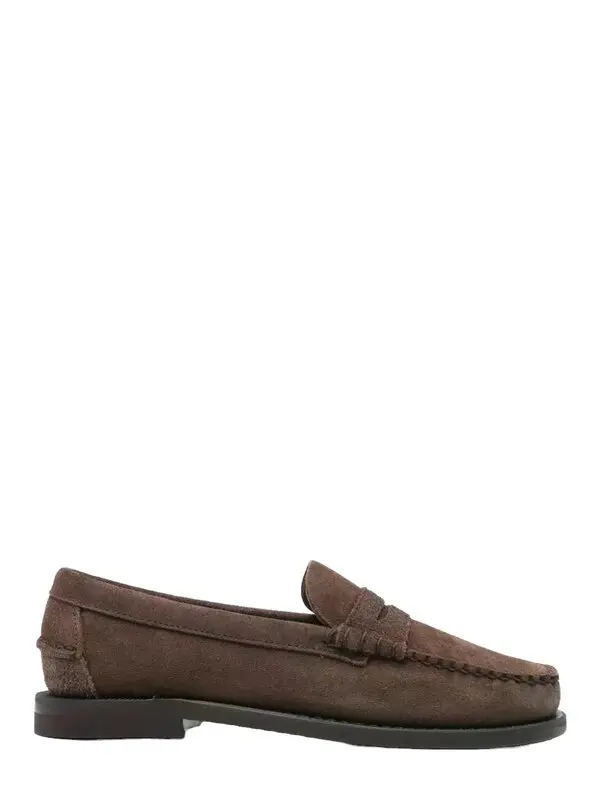 SEBAGO Braided Penny Loafers - Brown