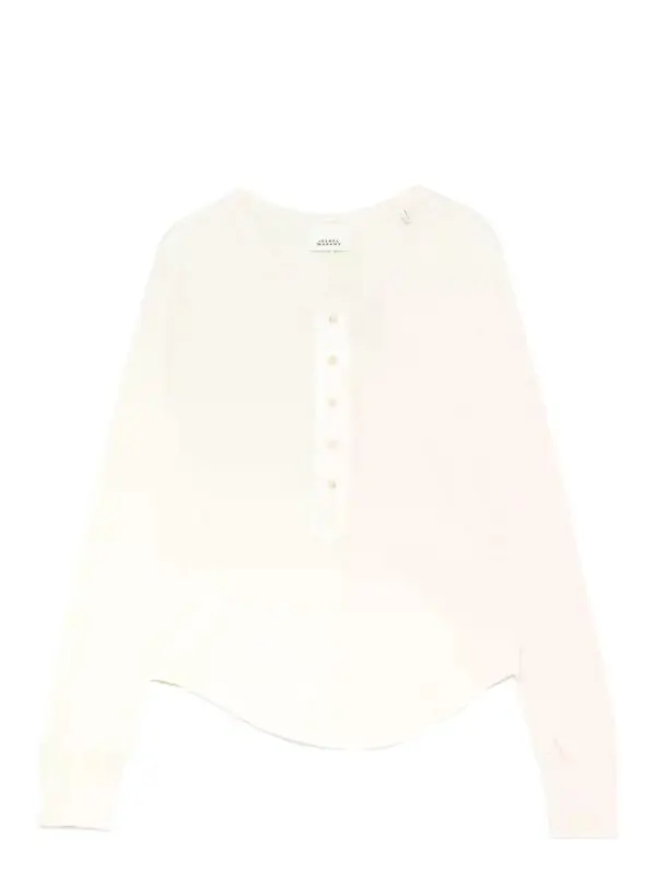 Isabel Marant Button T-shirt - Neutrals