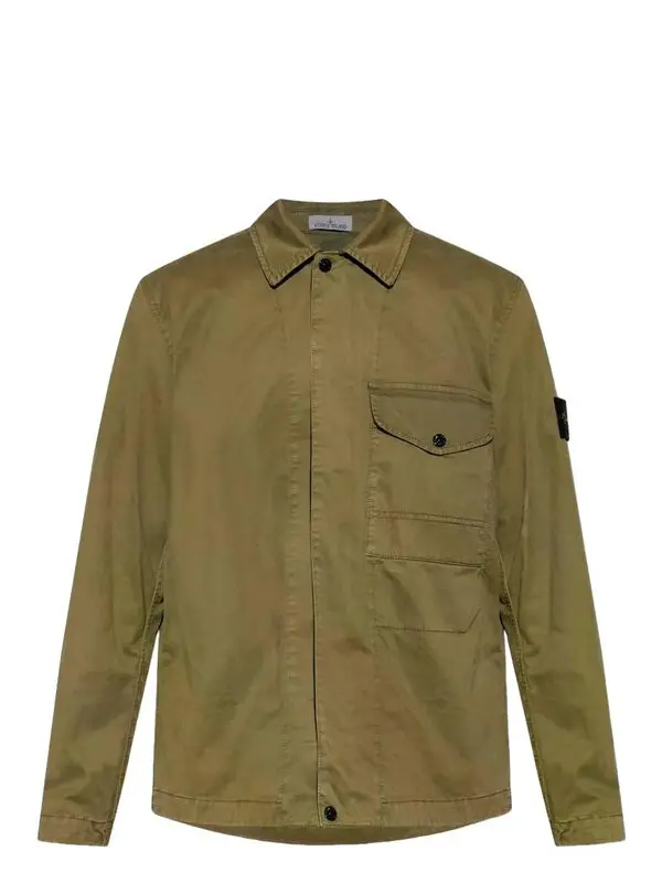 Stone Island Buttoned Cotton Shirt - White