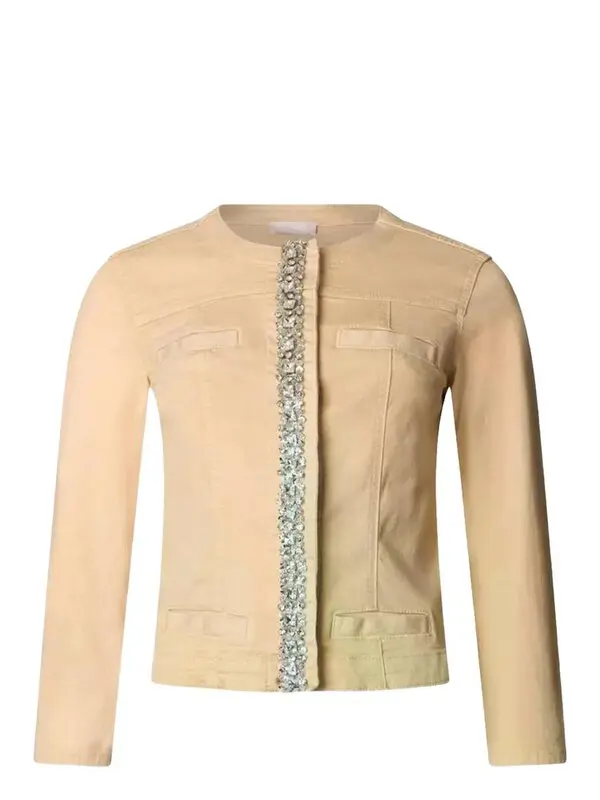 Liu Jo Jewel-embellished Jacket - Neutrals