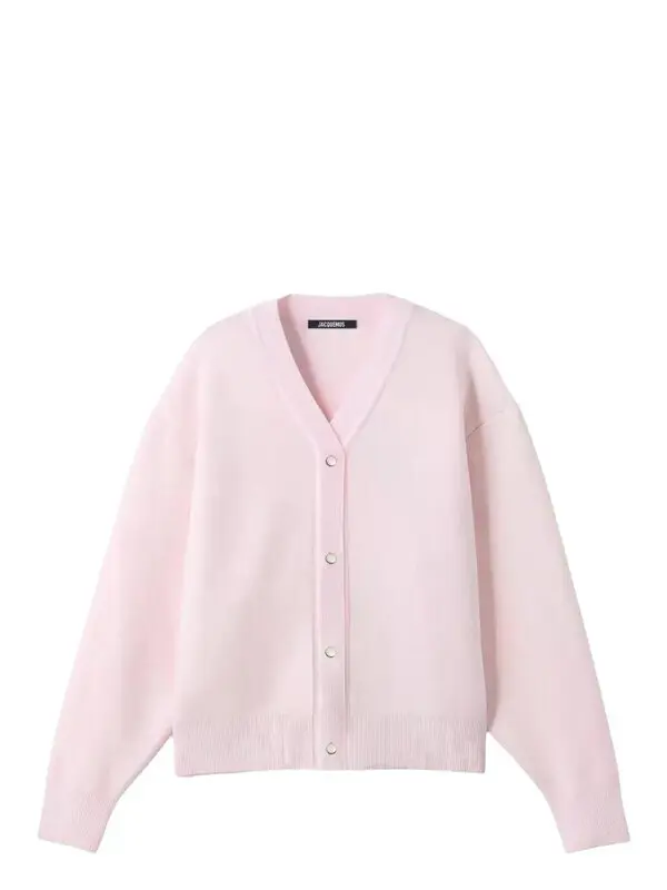 Jacquemus The Dopio V-neck Cardigan - Pink