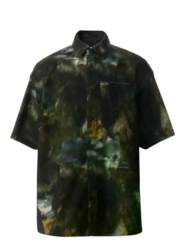 AND WANDER Printed Shirt - Black