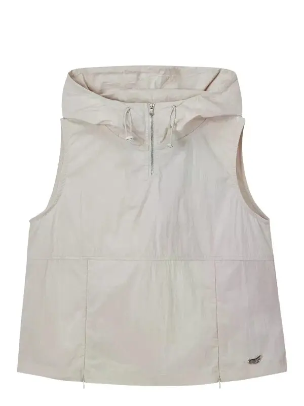 MINI CREAM Hooded Vest - Neutrals