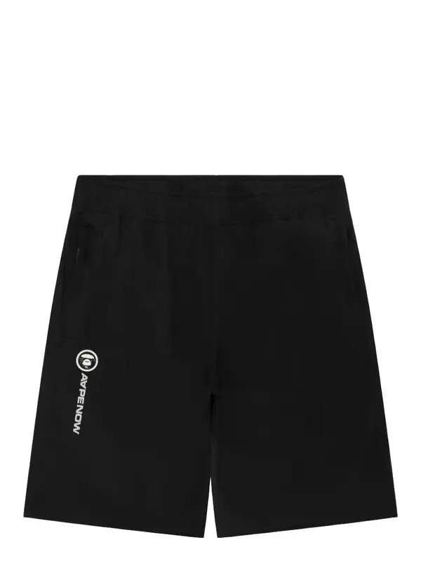 AAPE BY *A BATHING APE Logo-detail Shorts - Black