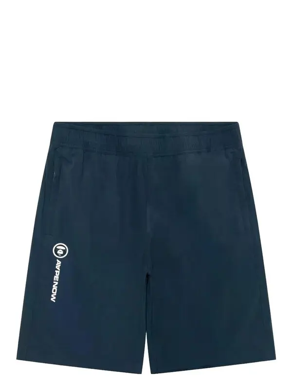 AAPE BY *A BATHING APE Logo-print Shorts - Blue