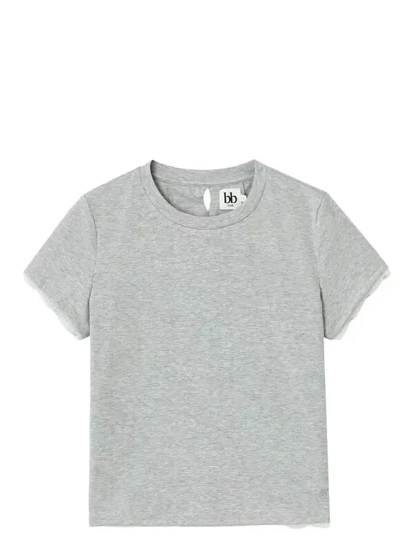 B+AB Bow-detail T-shirt - Grey