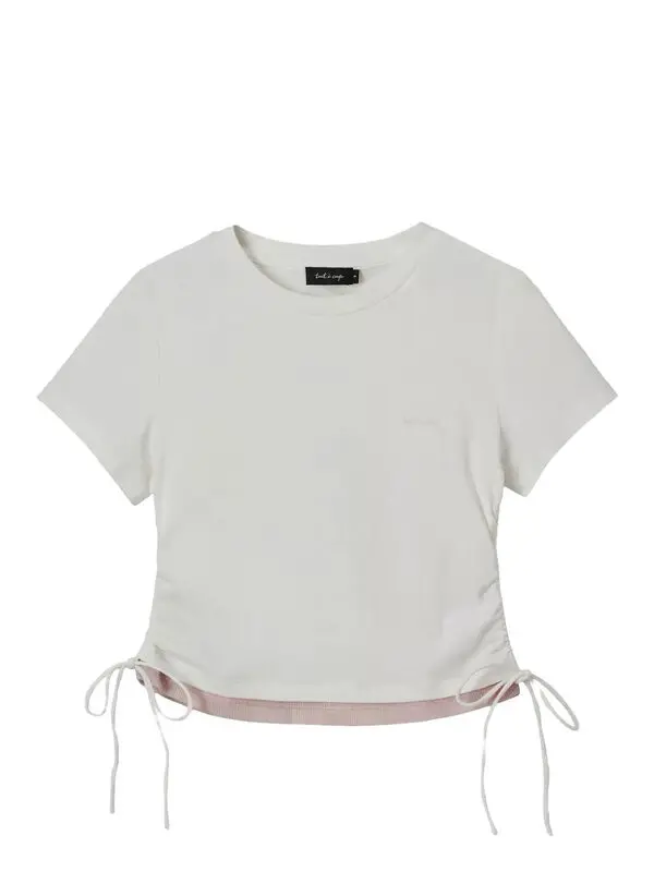 TOUT A COUP Drawstring T-shirt - White
