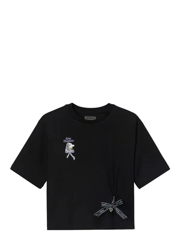 MUSIUM DIV. Ribbon Charm T-shirt - Black