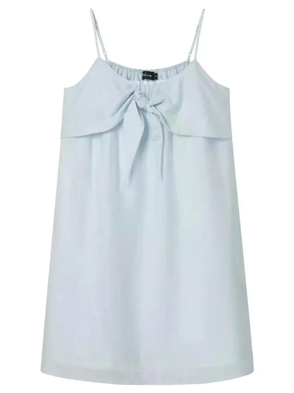 TOUT A COUP Bow-detail Sleeveless Dress - Blue