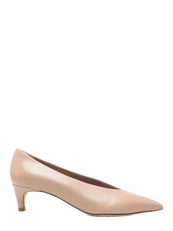 LORENA PAGGI Pointed Leather Pumps - Neutrals