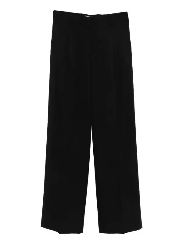 CELLAR DOOR Wilma Pleated Trousers - Black