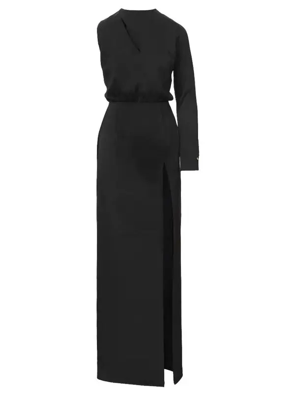 IL VOLO Cut-out Slit Maxi Dress - Black