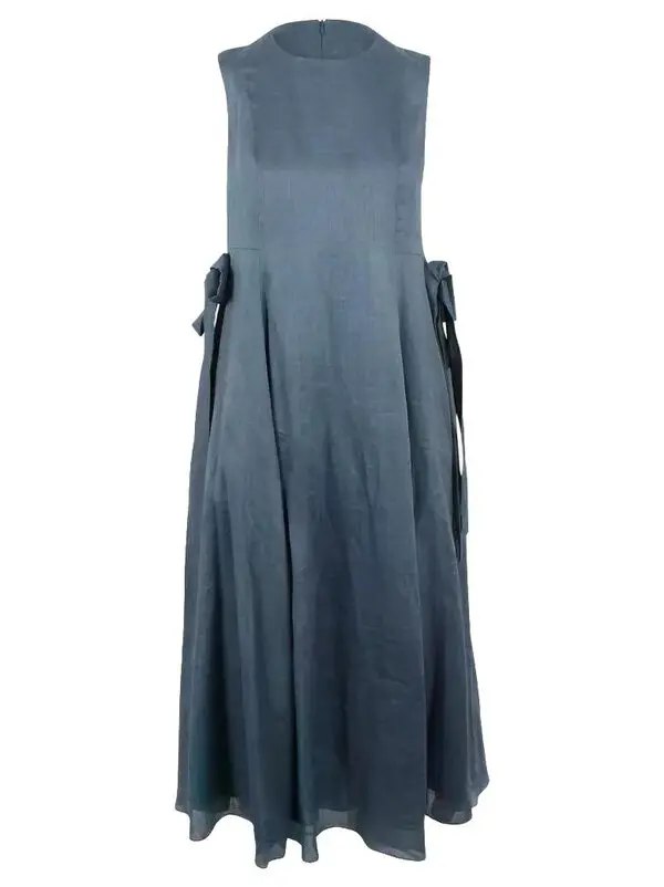 Max Mara Tie-side Midi Dress - Blue