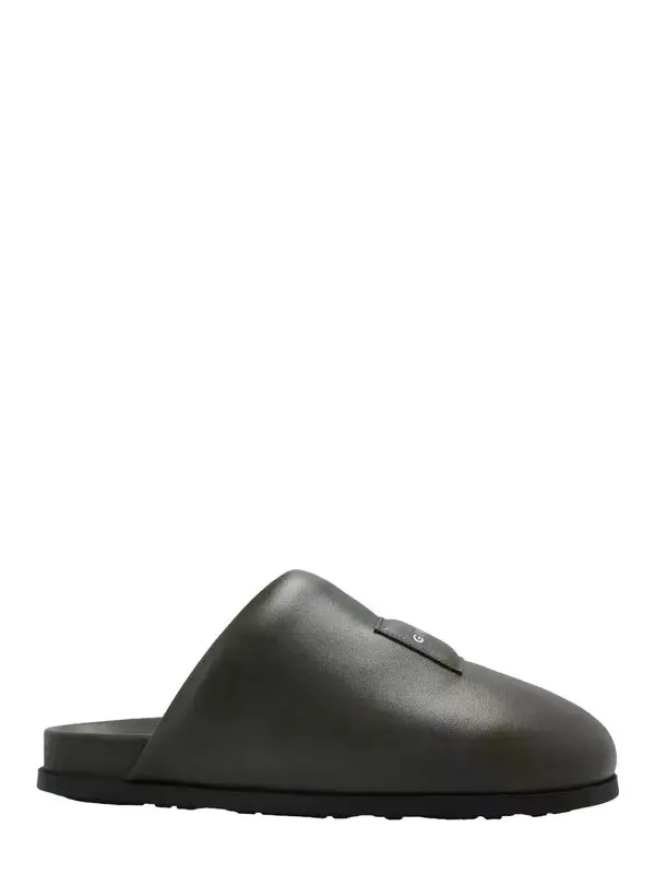 Givenchy Puffy Logo-patch Mules - Green
