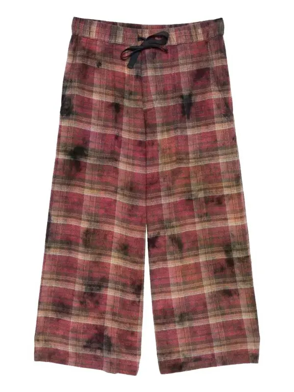 R13 Plaid Trousers - Pink