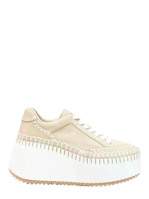 Chloé Nama Wedge Sneakers - Neutrals