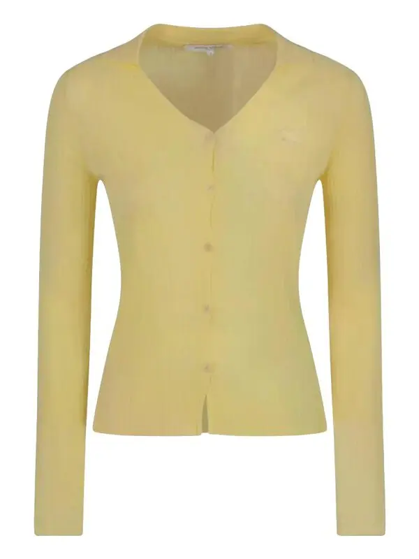 Maison Kitsuné Buttoned Cardigan - Yellow