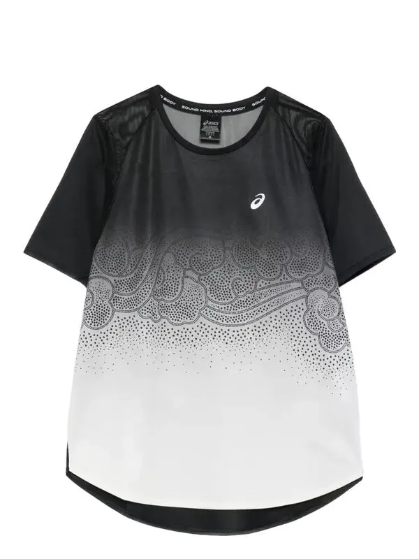 Asics Printed Mesh-panel T-shirt - Black