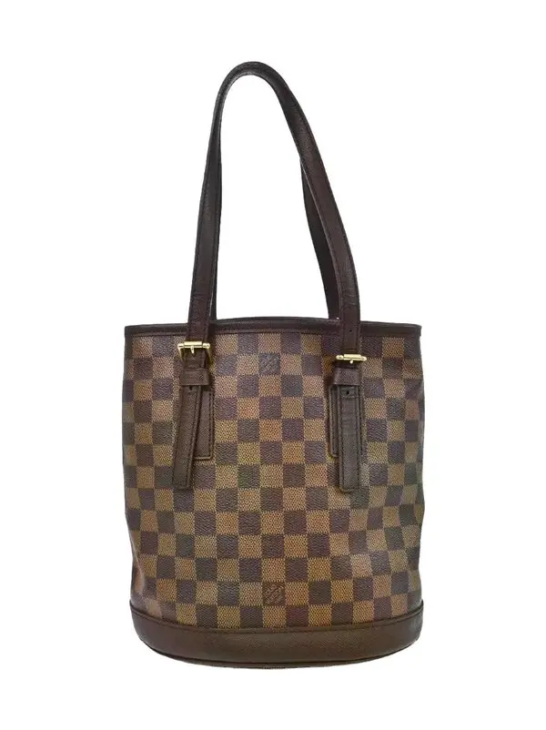 LOUIS VUITTON 2001 Damier Tote - Brown