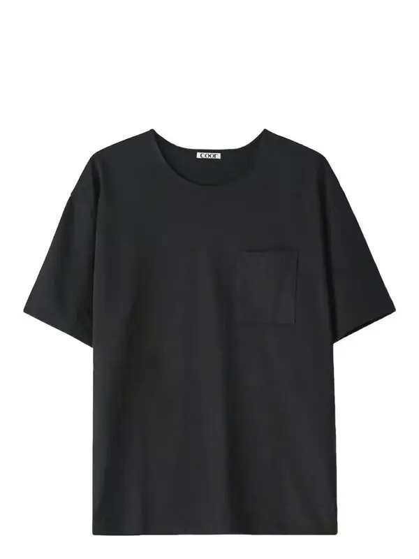 COOR Round-neck Pocket T-shirt - Black