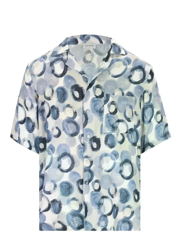 Tagliatore Graphic-print Short-sleeve Shirt - Neutrals