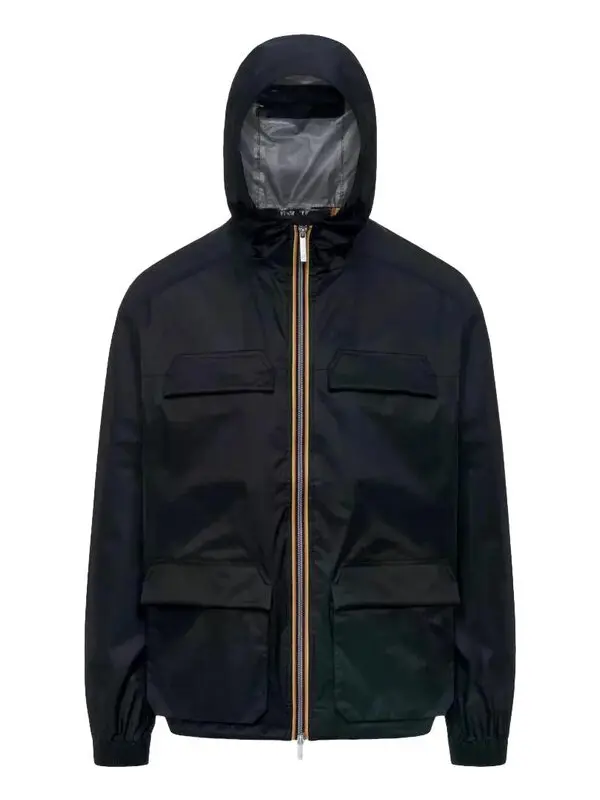 K-WAY Hooded Pocket Jacket - Blue