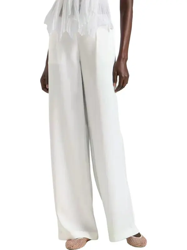 GENNY Flap-pocket Trousers - White