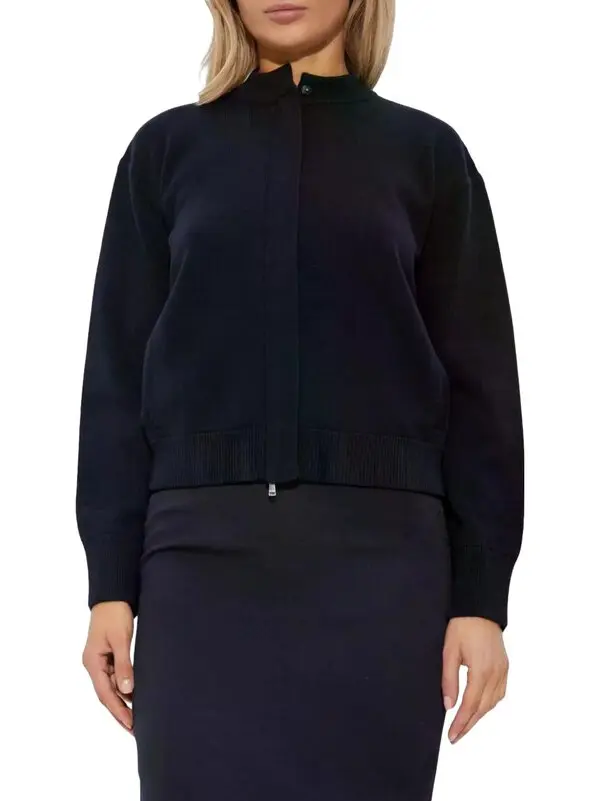 Max Mara Zip-fastening Cardigan - Black