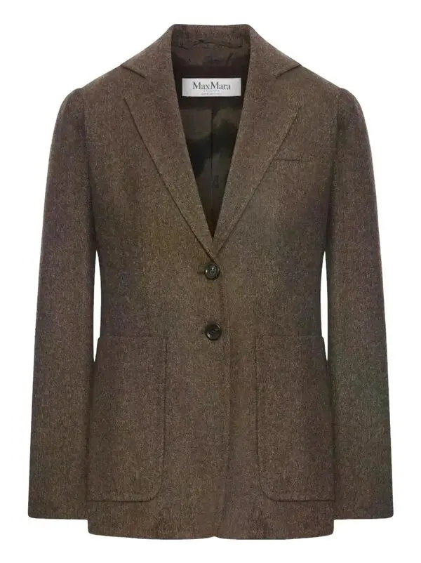 Max Mara Single-breasted Jacket - Brown