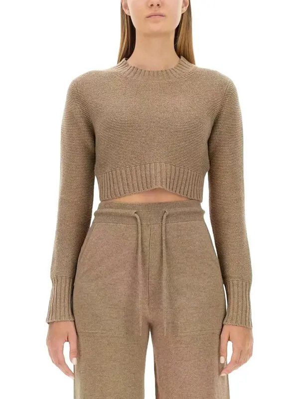Max Mara Cropped Sweater - Neutrals