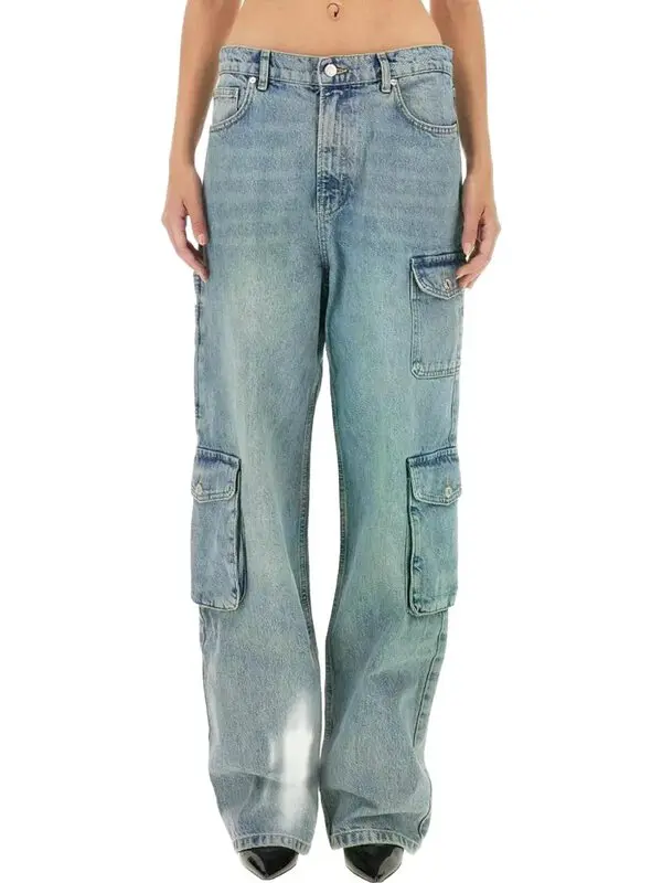 Moschino Button Cargo Pants - Blue