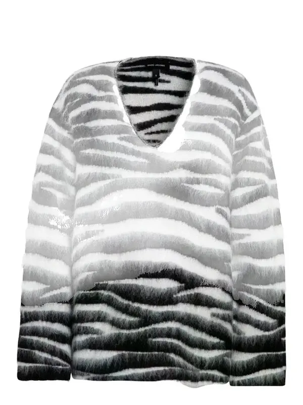 Marc Jacobs Animal Print Jumper - White