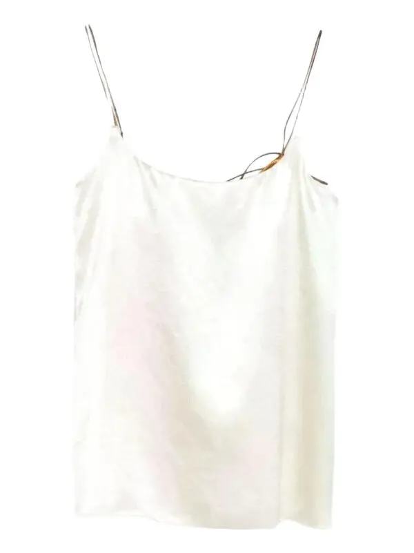 ALYSI Satin Top - White