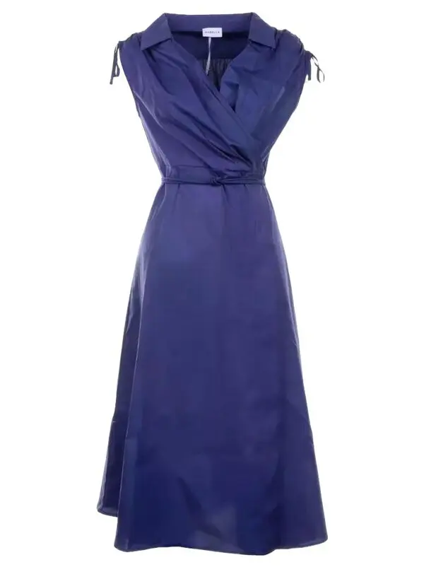 Marella Riviera Wrap Tie Dress - Blue