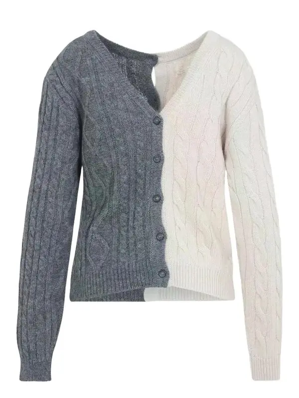Moschino Bicolour Cardigan - Neutrals